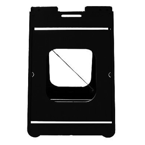 Simpo Sign II with Rider Portable Sign Stand - Black - Signicades Direct